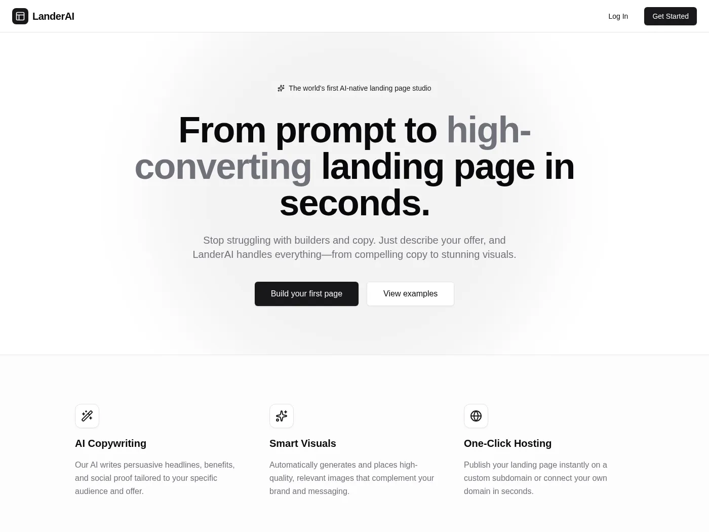AI Landing Page Studio