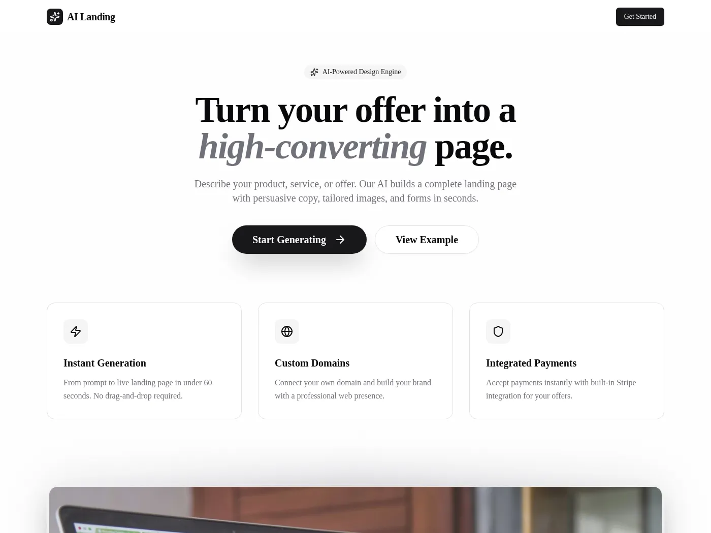 AI Landing Page Maker