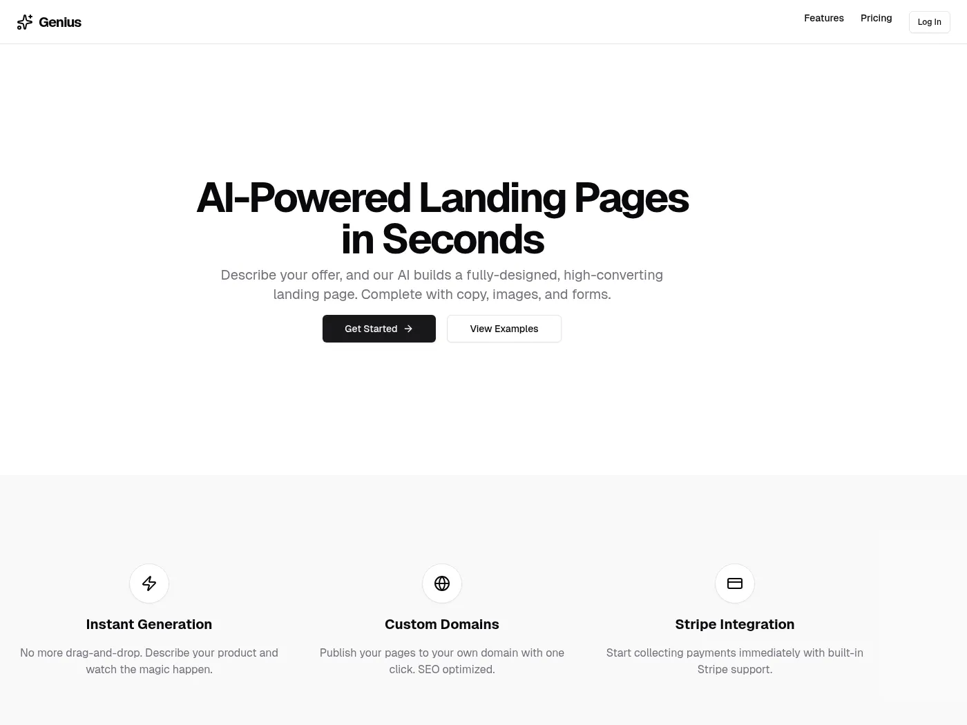 AI LandingPage Genius