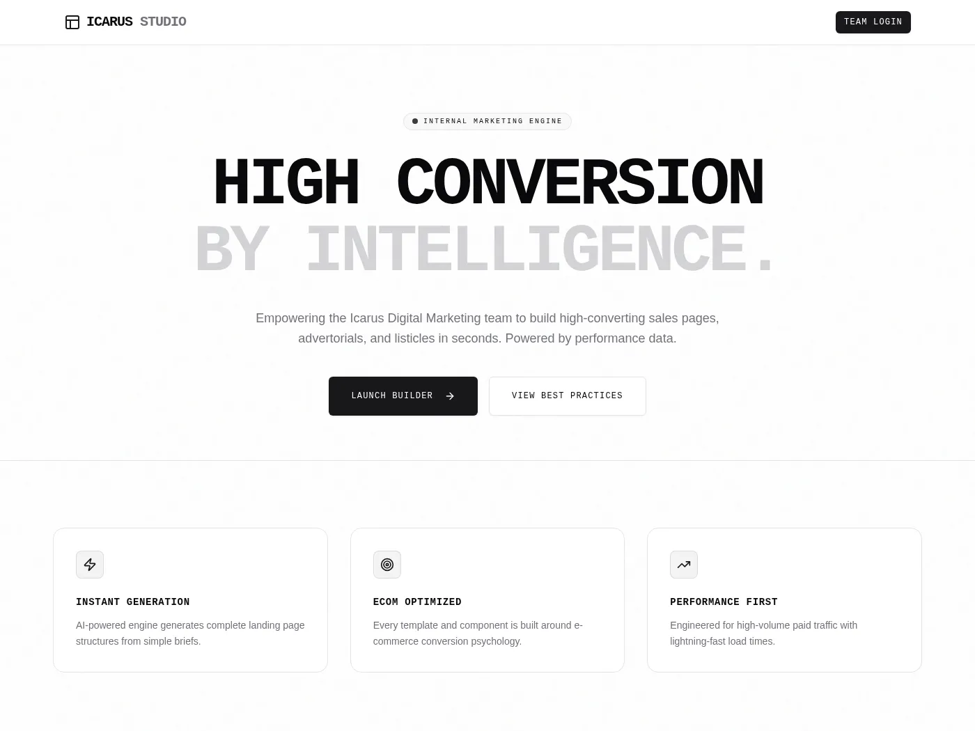 AI Landing Page Studio