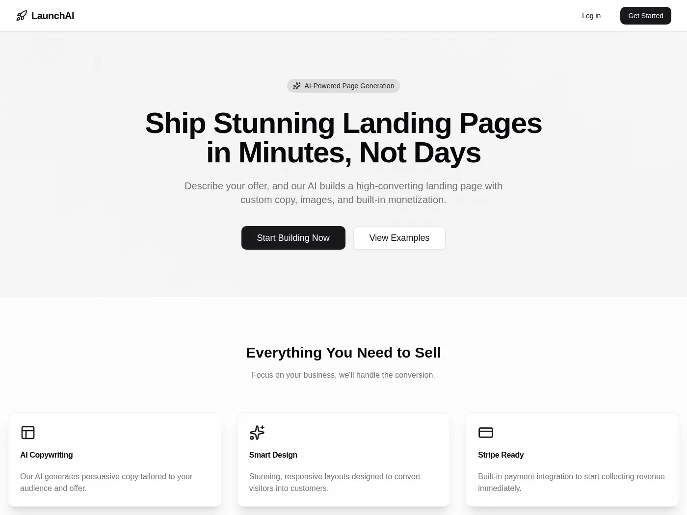 AI Landing Page Builder