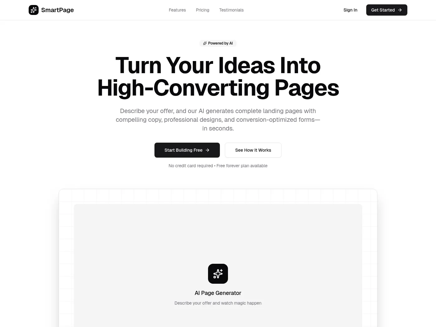 SmartPage AI Builder