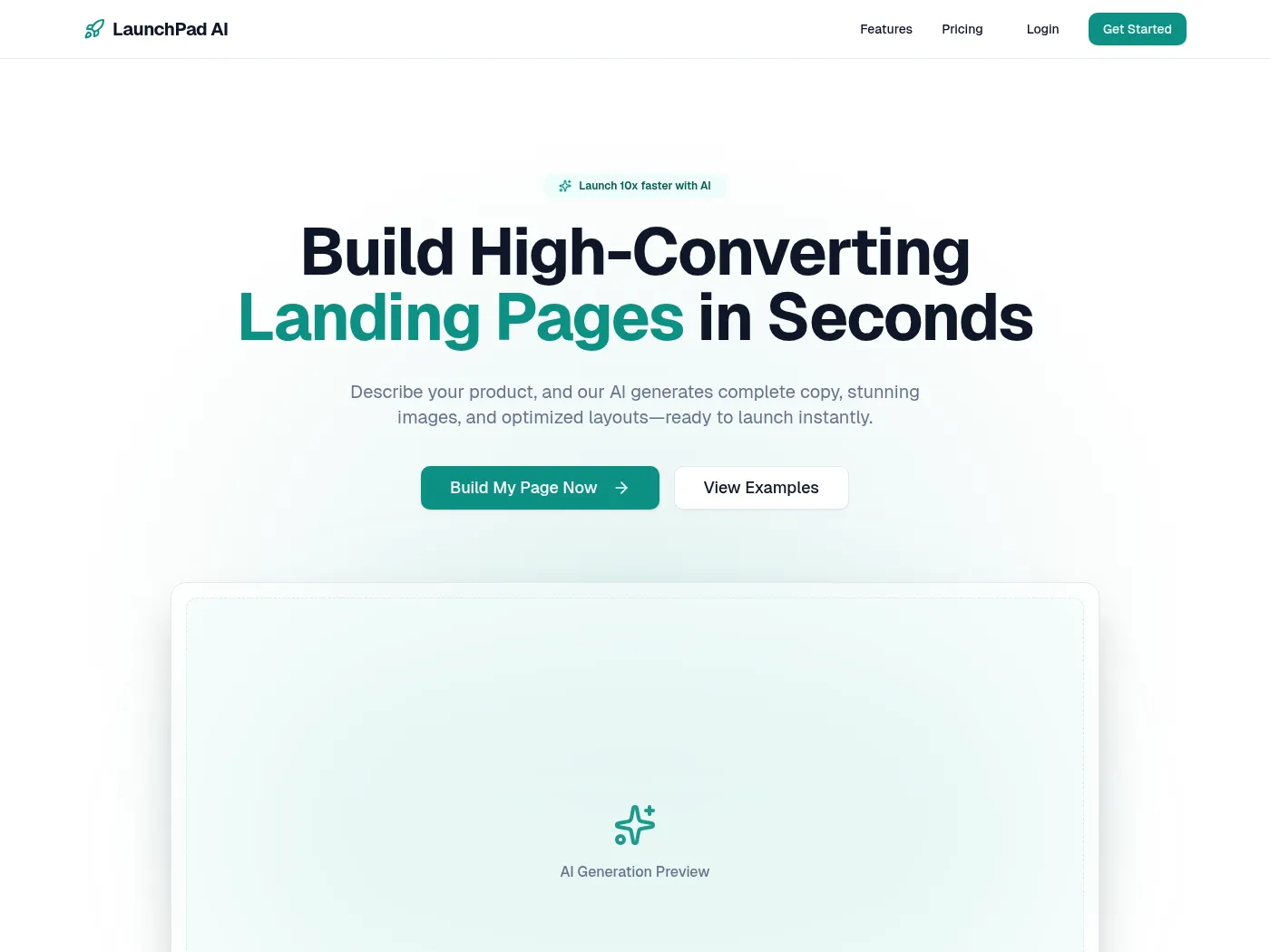 AI Landing Page Builder