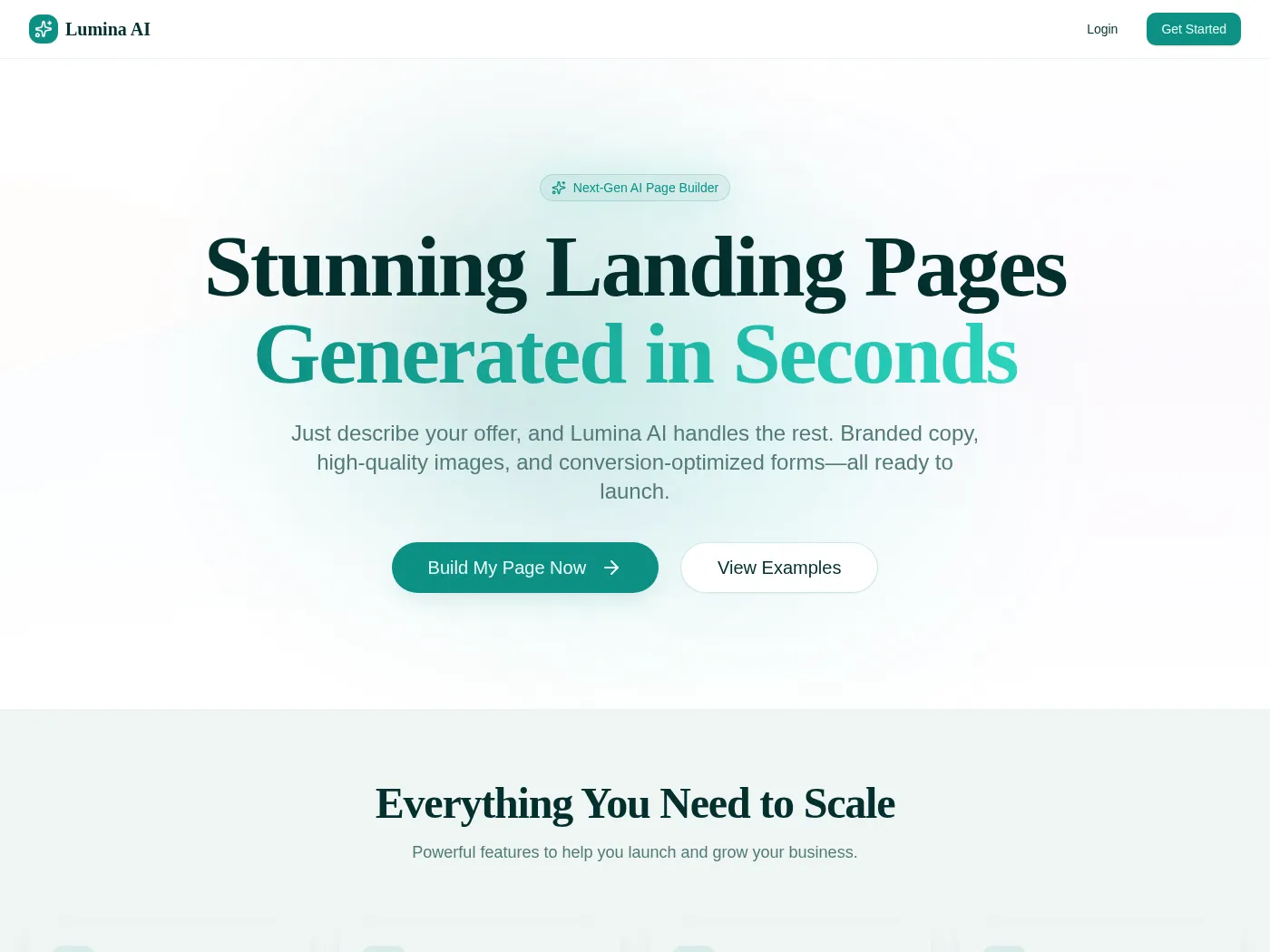 AI Landing Page Maker
