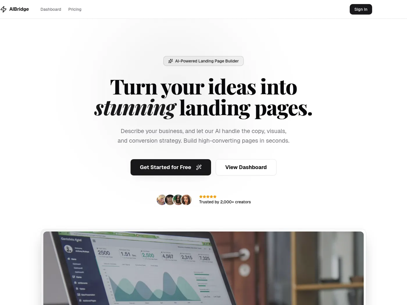 AIBridge Landing Builder