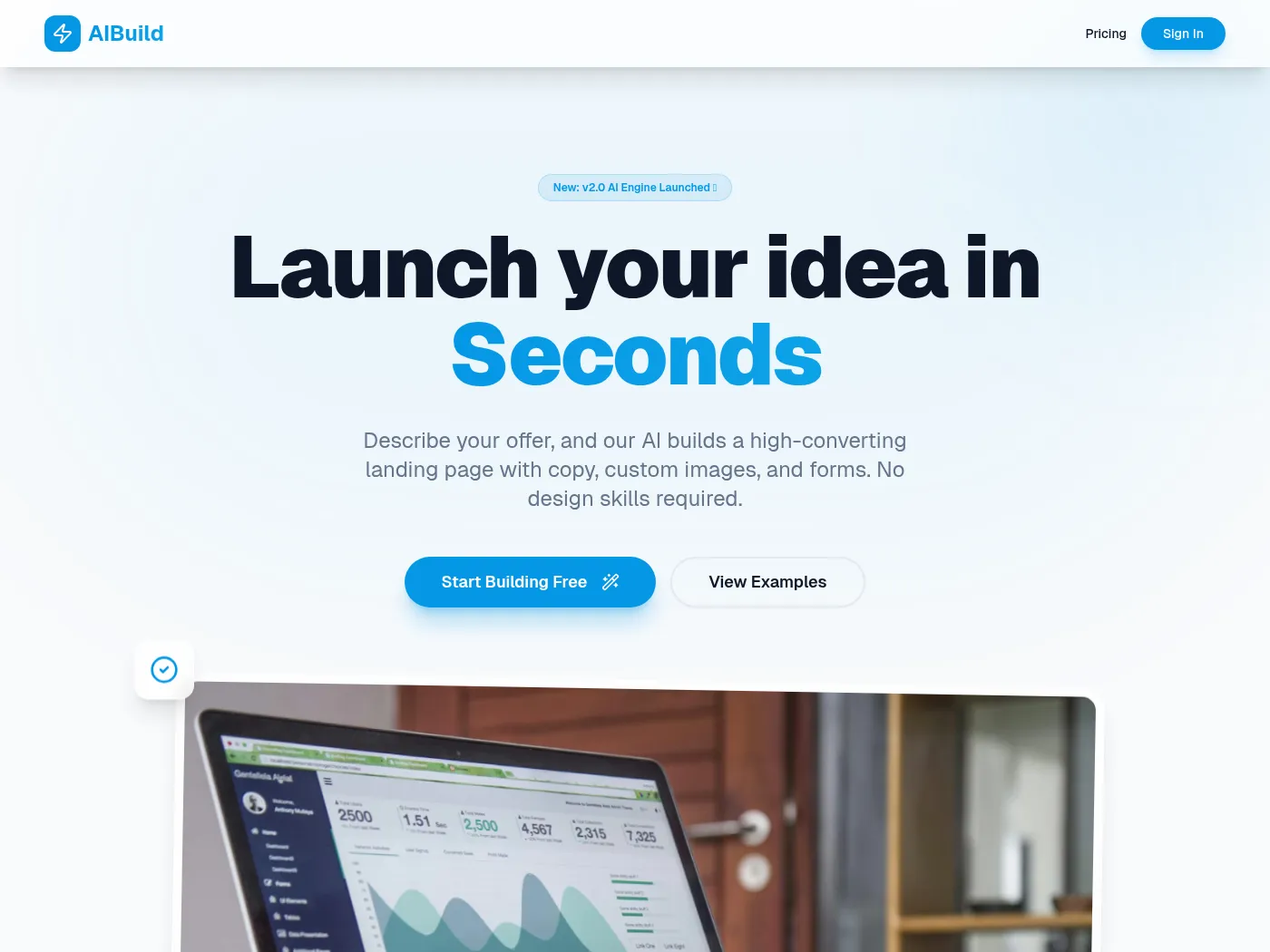 AIBuild Landing Pages