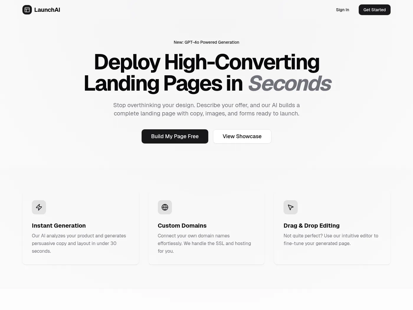AI Landing Page Builder