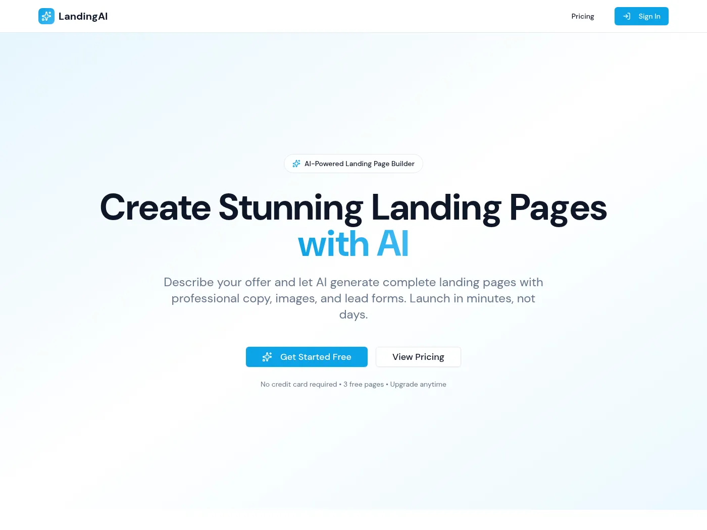 AI LandingPage Maker
