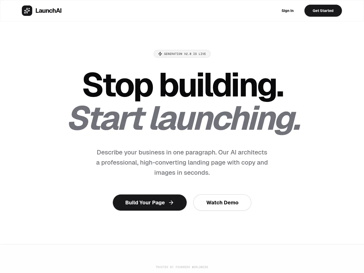 AI Landing Page Maker