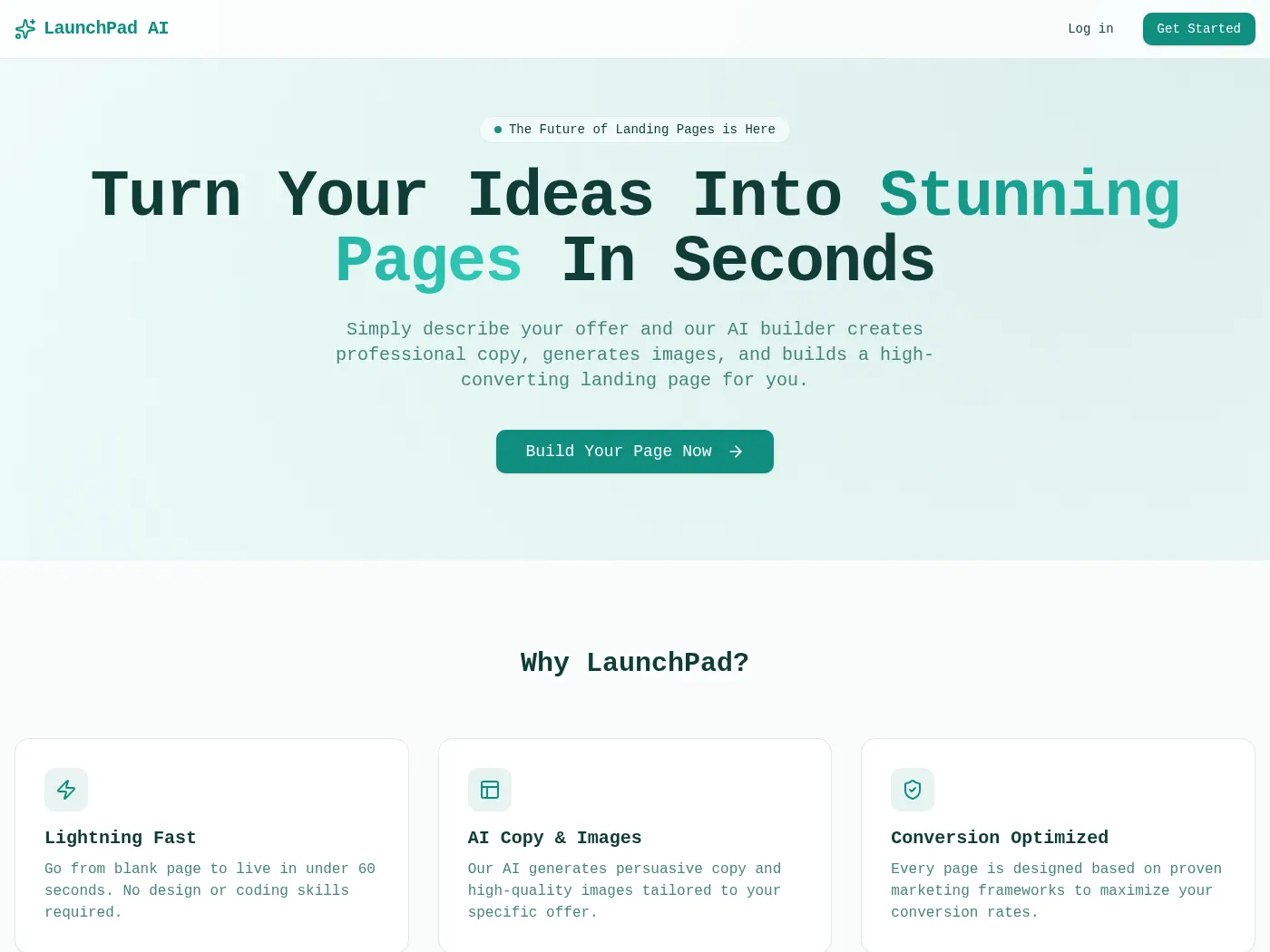 AI Landing Page Builder