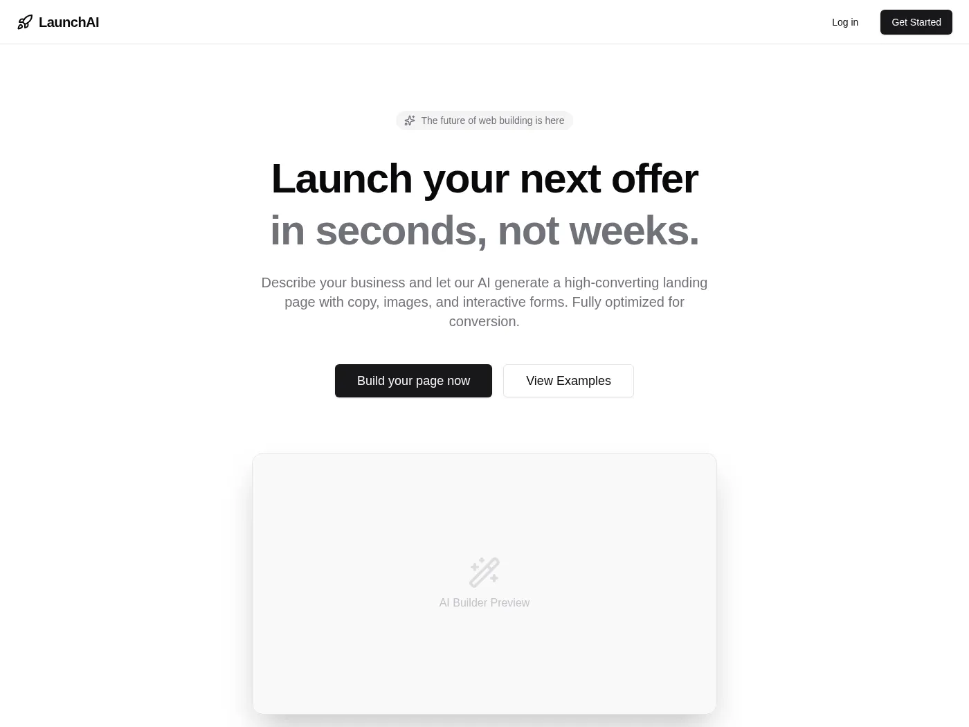 AI Landing Page Builder