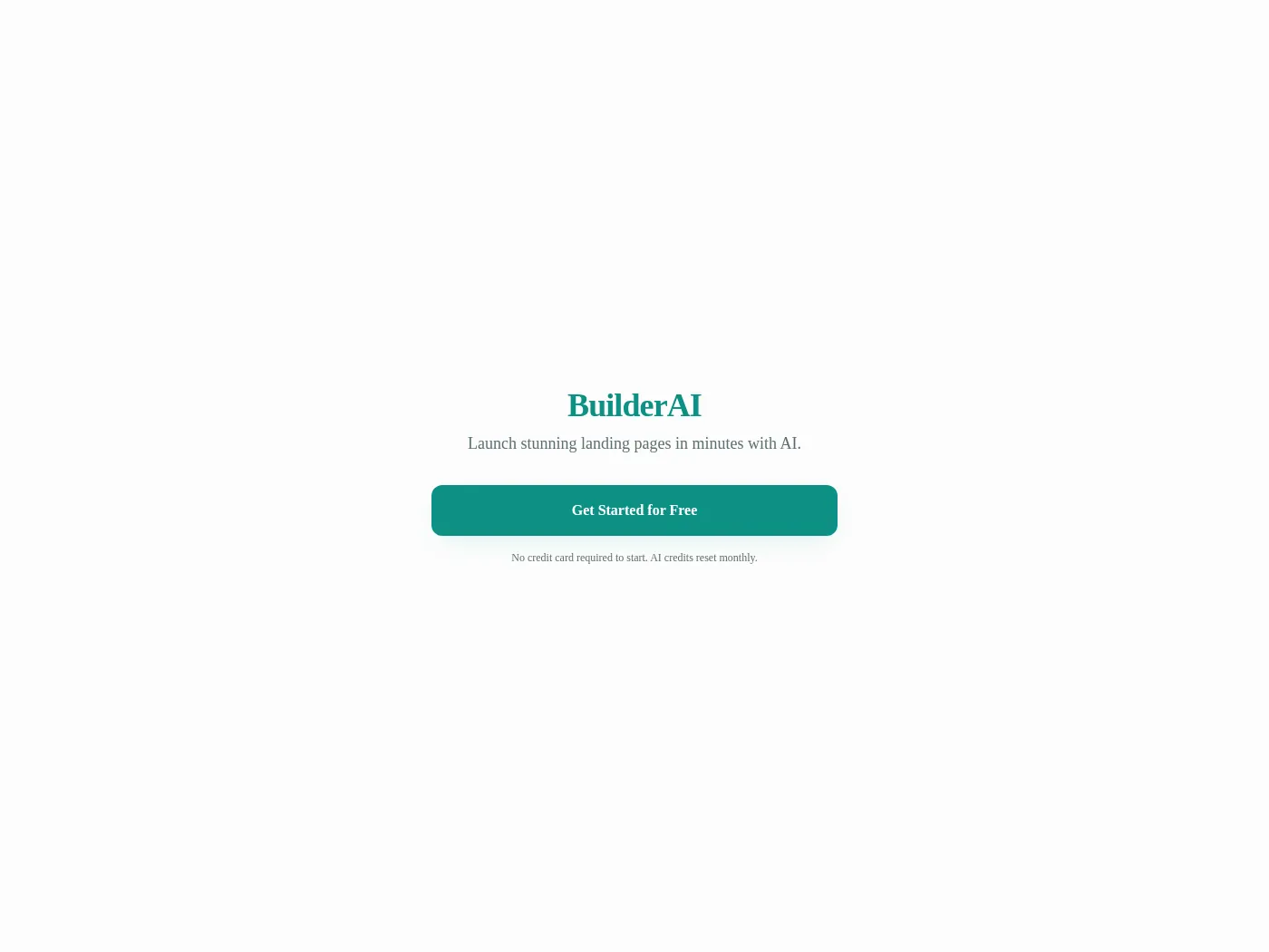 AI Landing Page Creator
