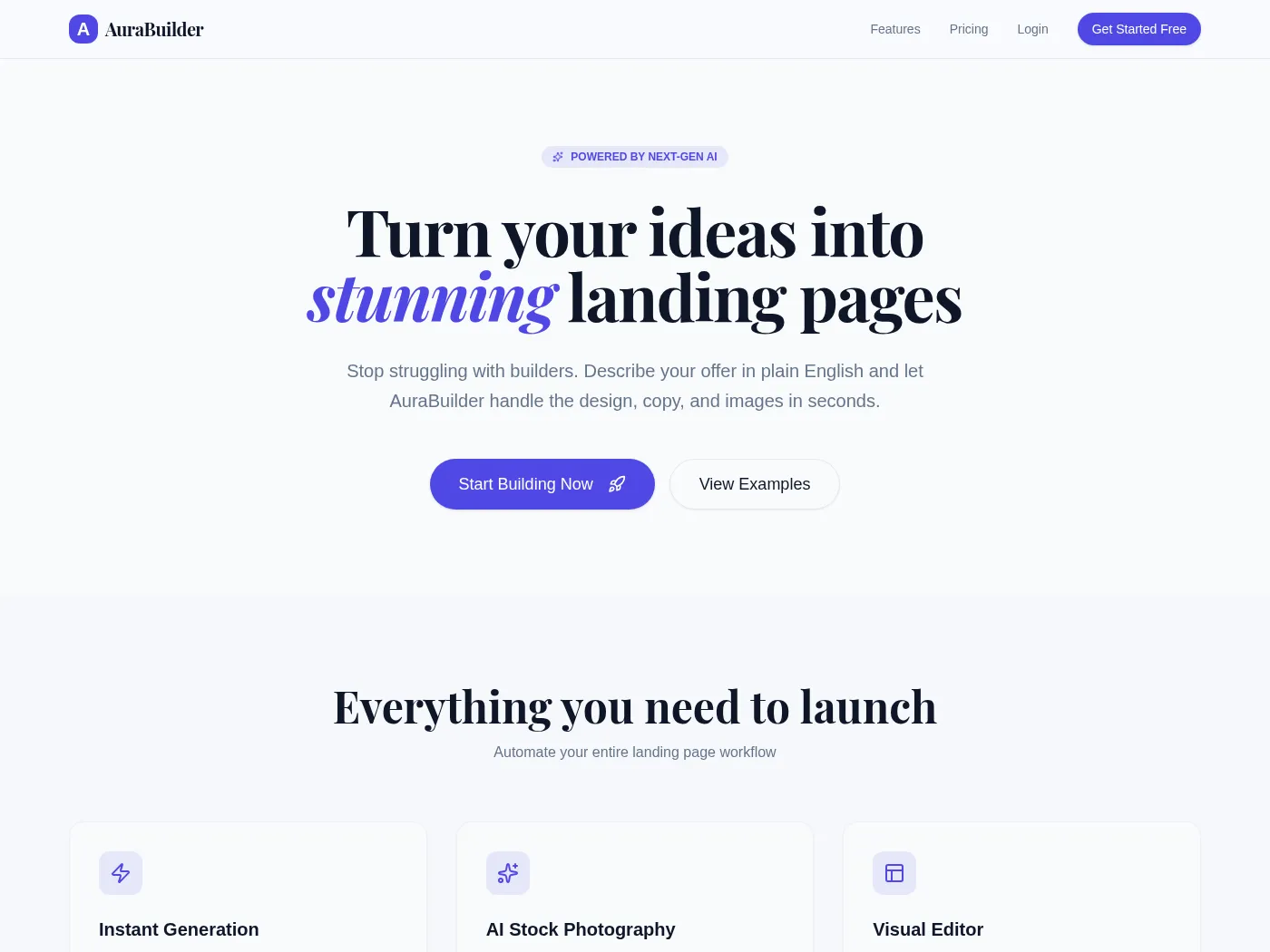 AI Landing Page Maker