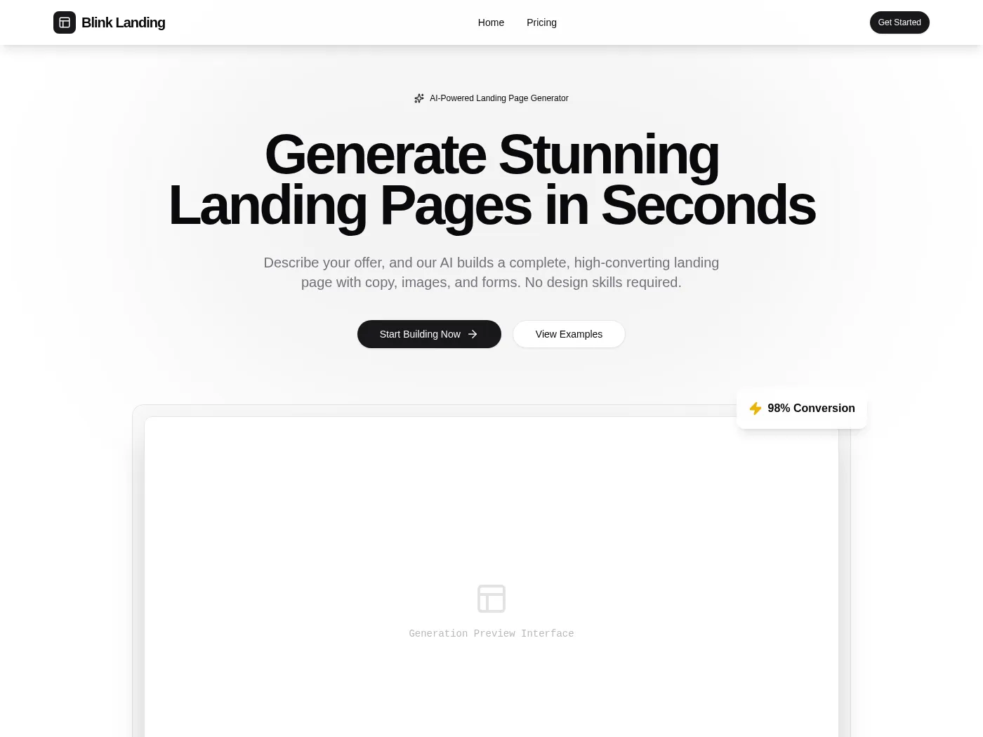 AI Landing Page Builder