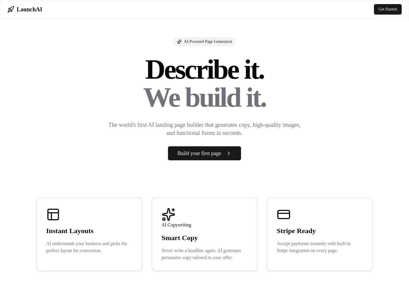 AI Landing Page Builder