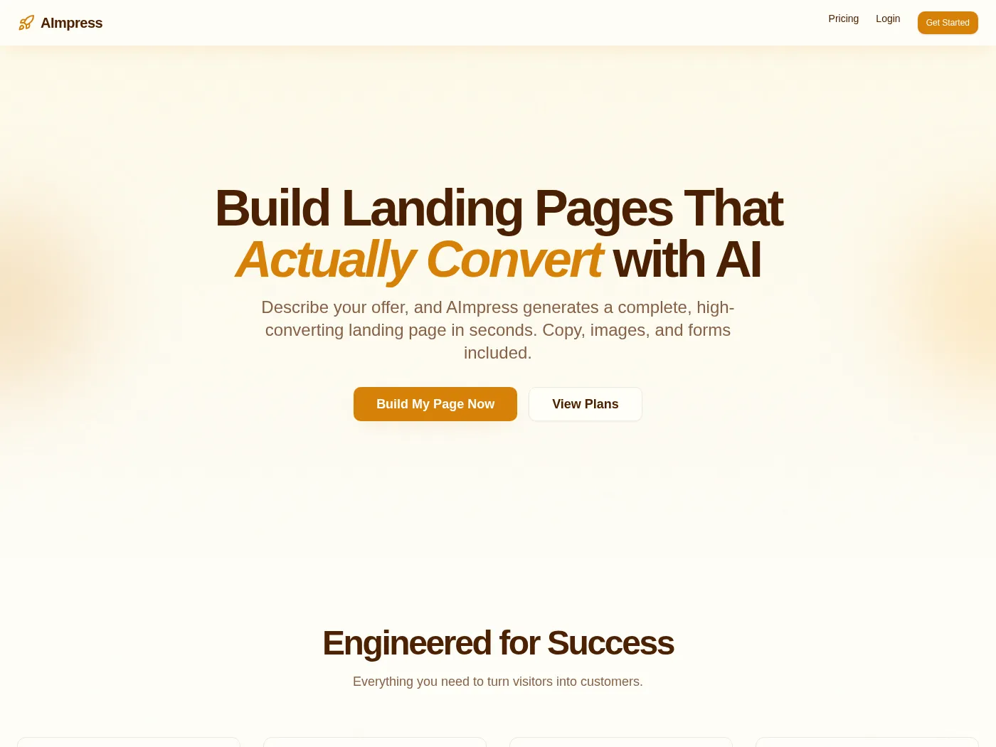 AImpress Landing Builder