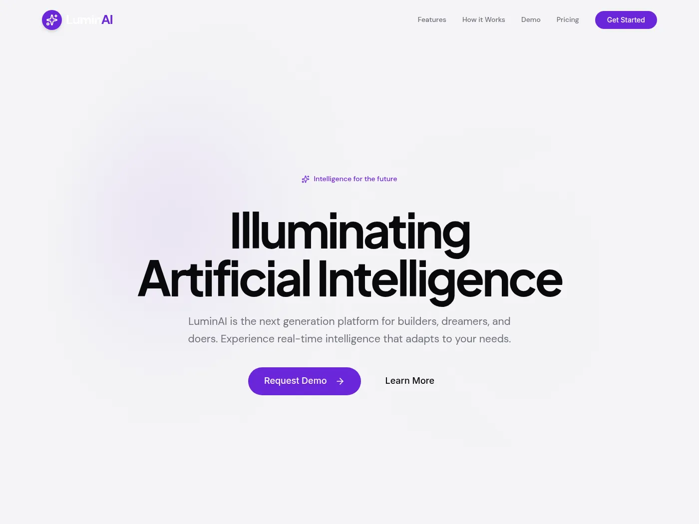 LuminAI Landing