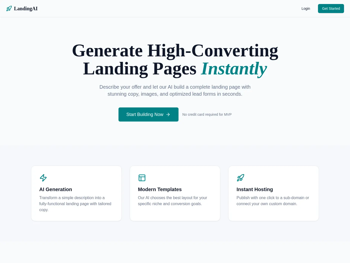 AI Landing Page Maker