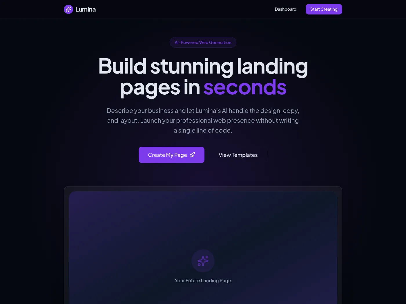 IA LandingPage Creator