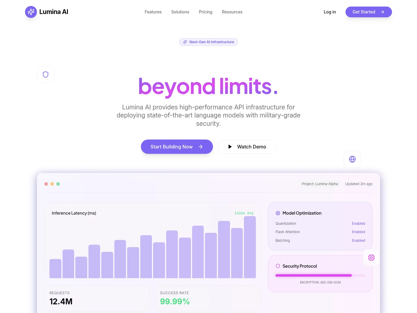 AI Startup Landing Page