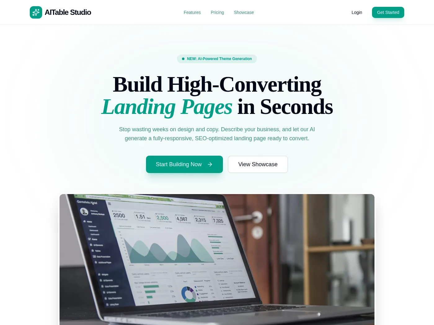 AITable Landing Studio