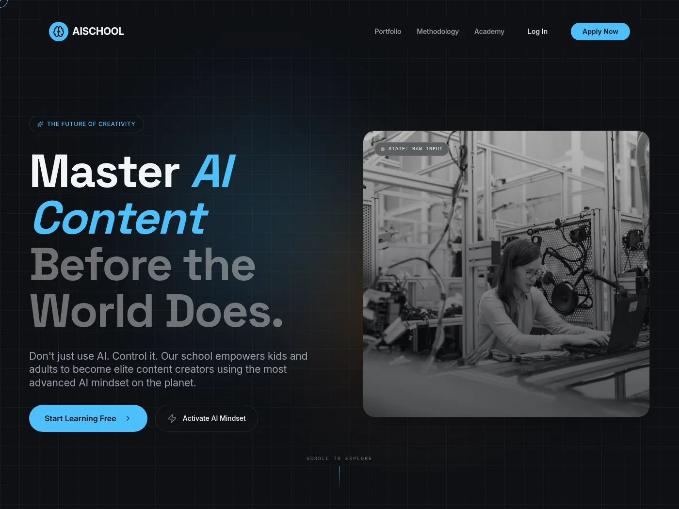 AI School Landing Page