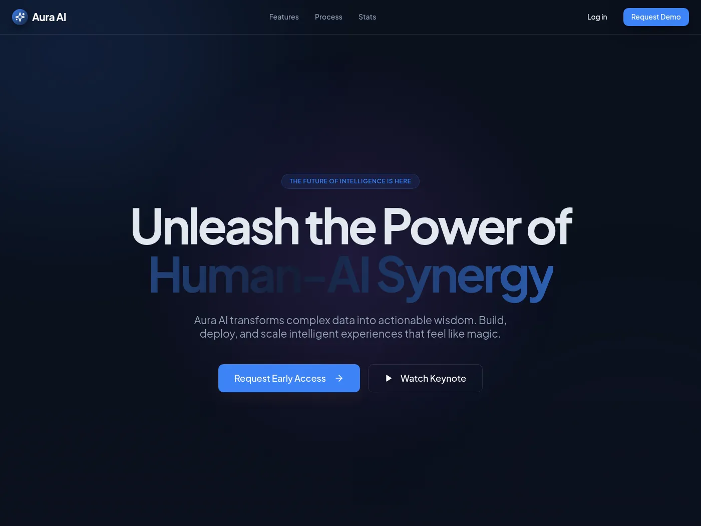 AI Startup Landing Page