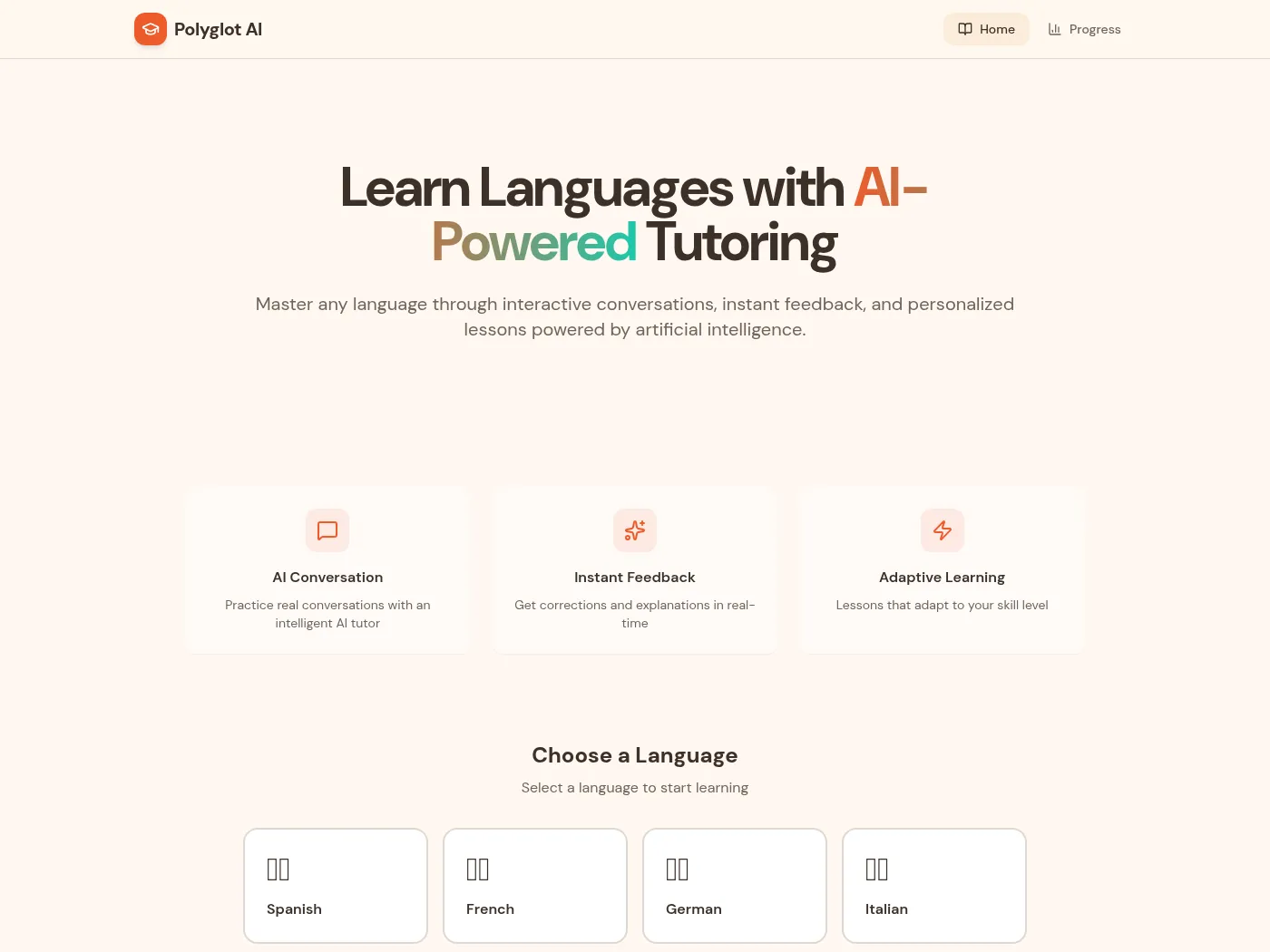 Polyglot AI Tutor