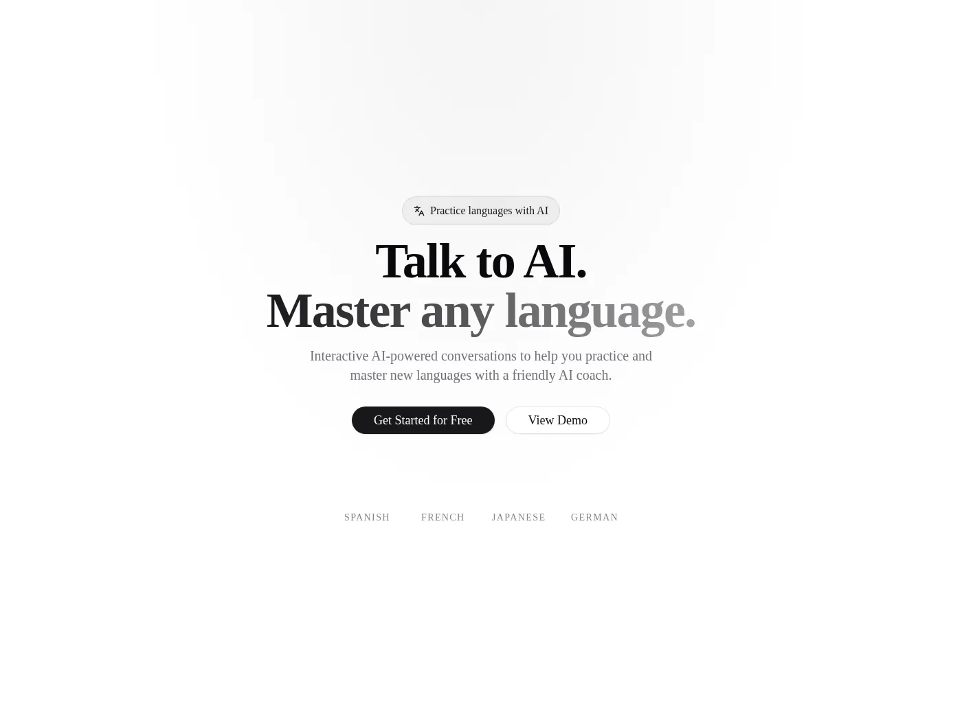 Talk2AI Language Tutor