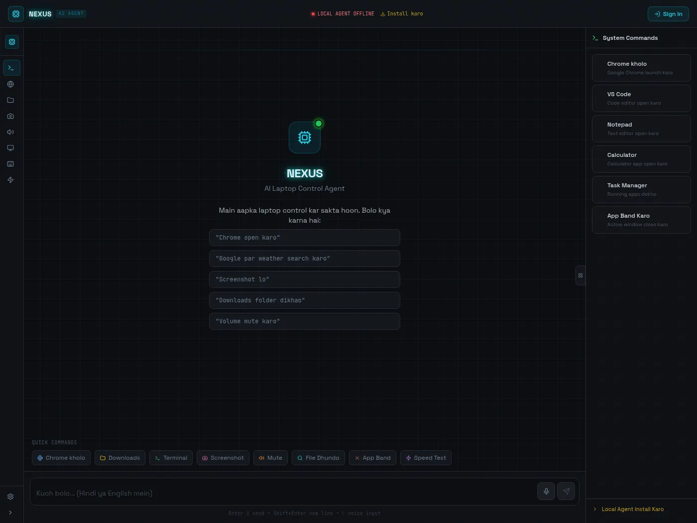 Laptop Control AI Agent