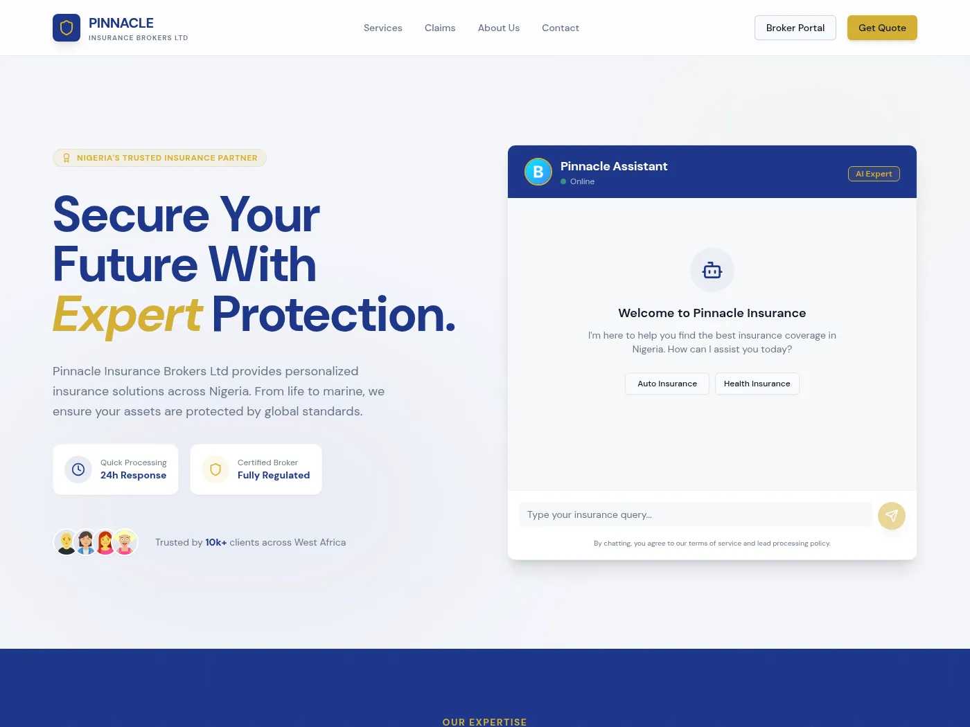 Pinnacle AI Lead Chat
