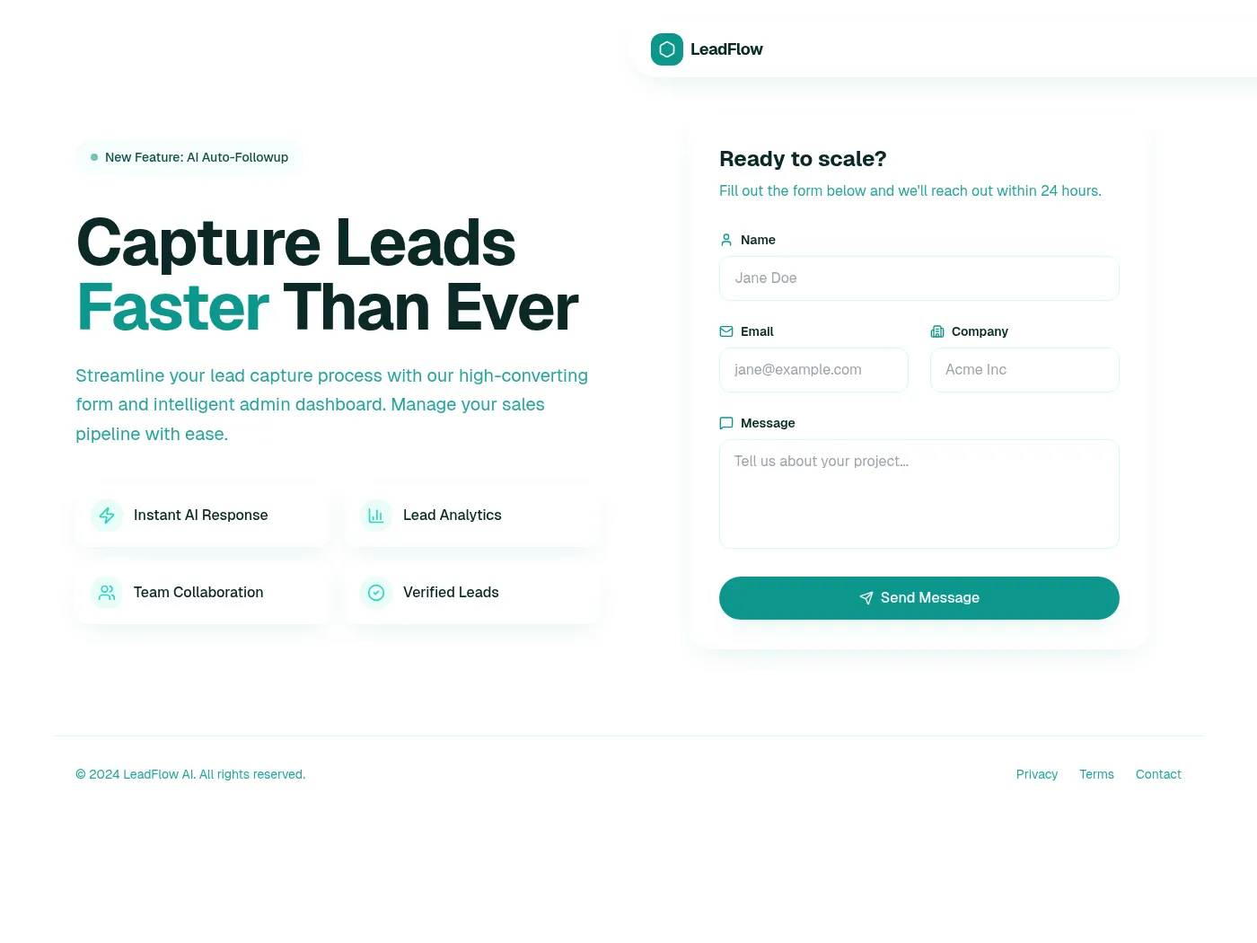 AI LeadForm Genie