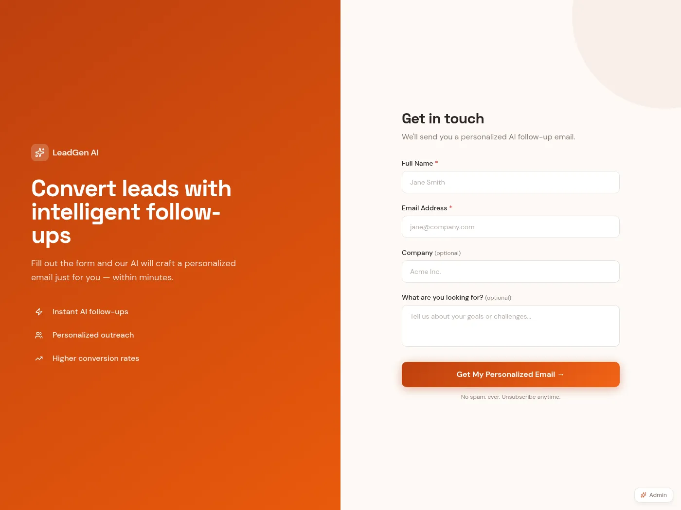 LeadGen AI Follow-Up
