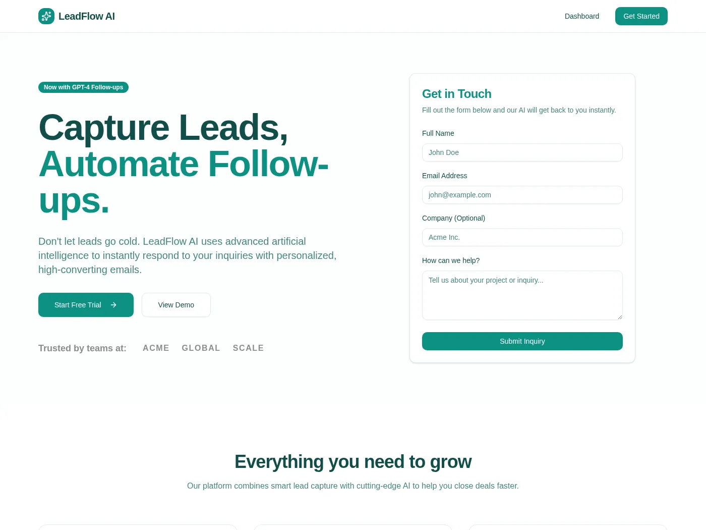 AI Lead Form Automator