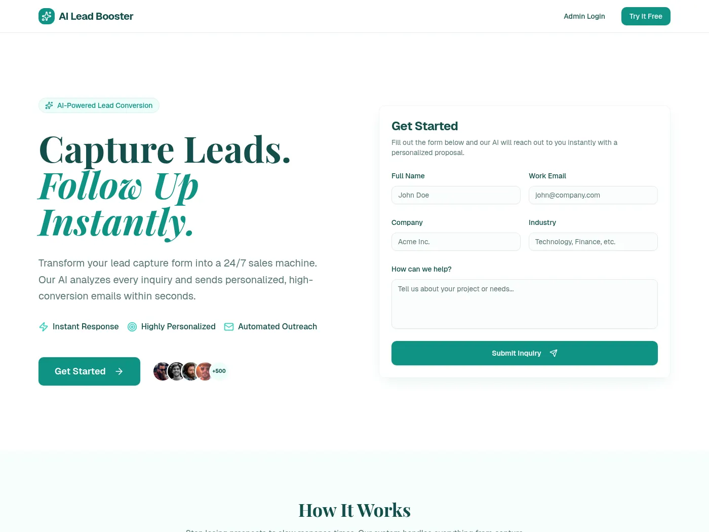AI Lead Form Booster