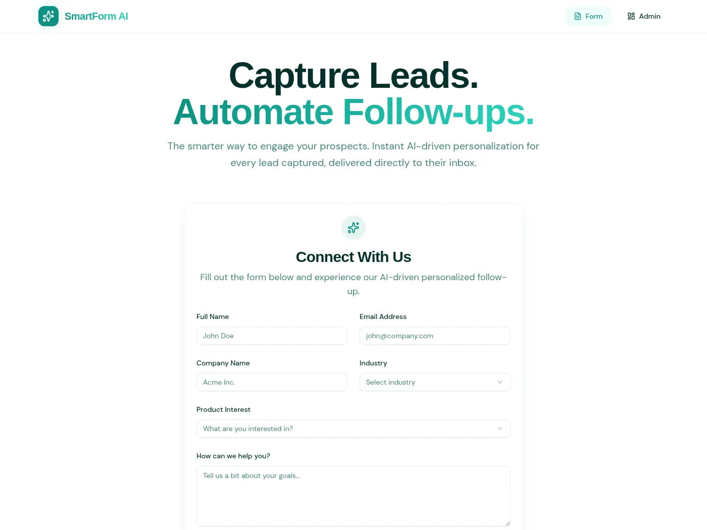 Smart Lead Form