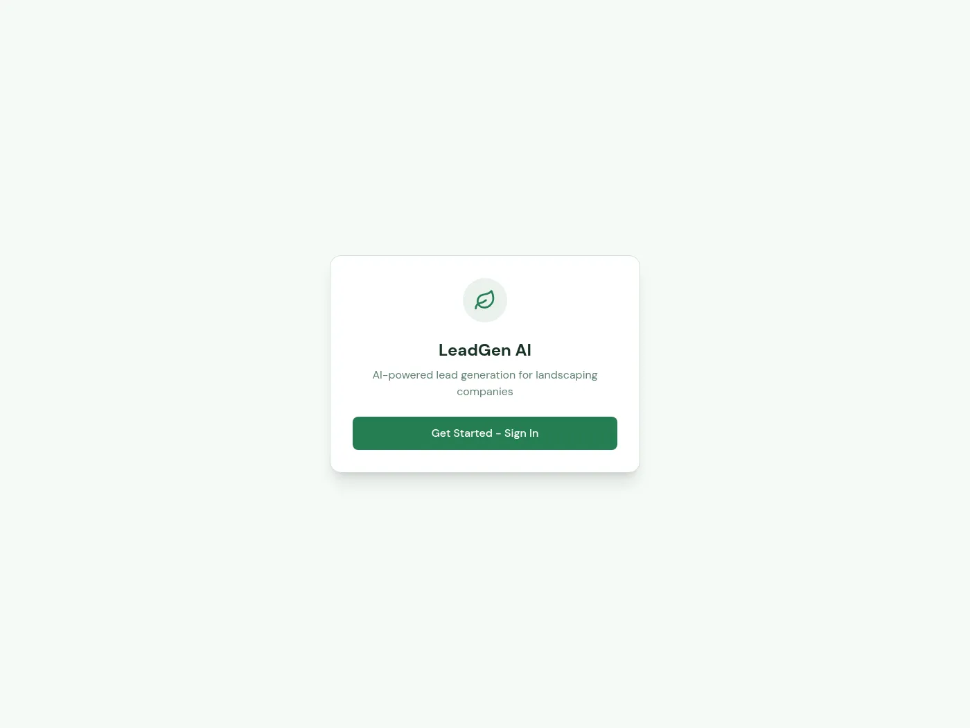 LeadGen AI for Landscapers