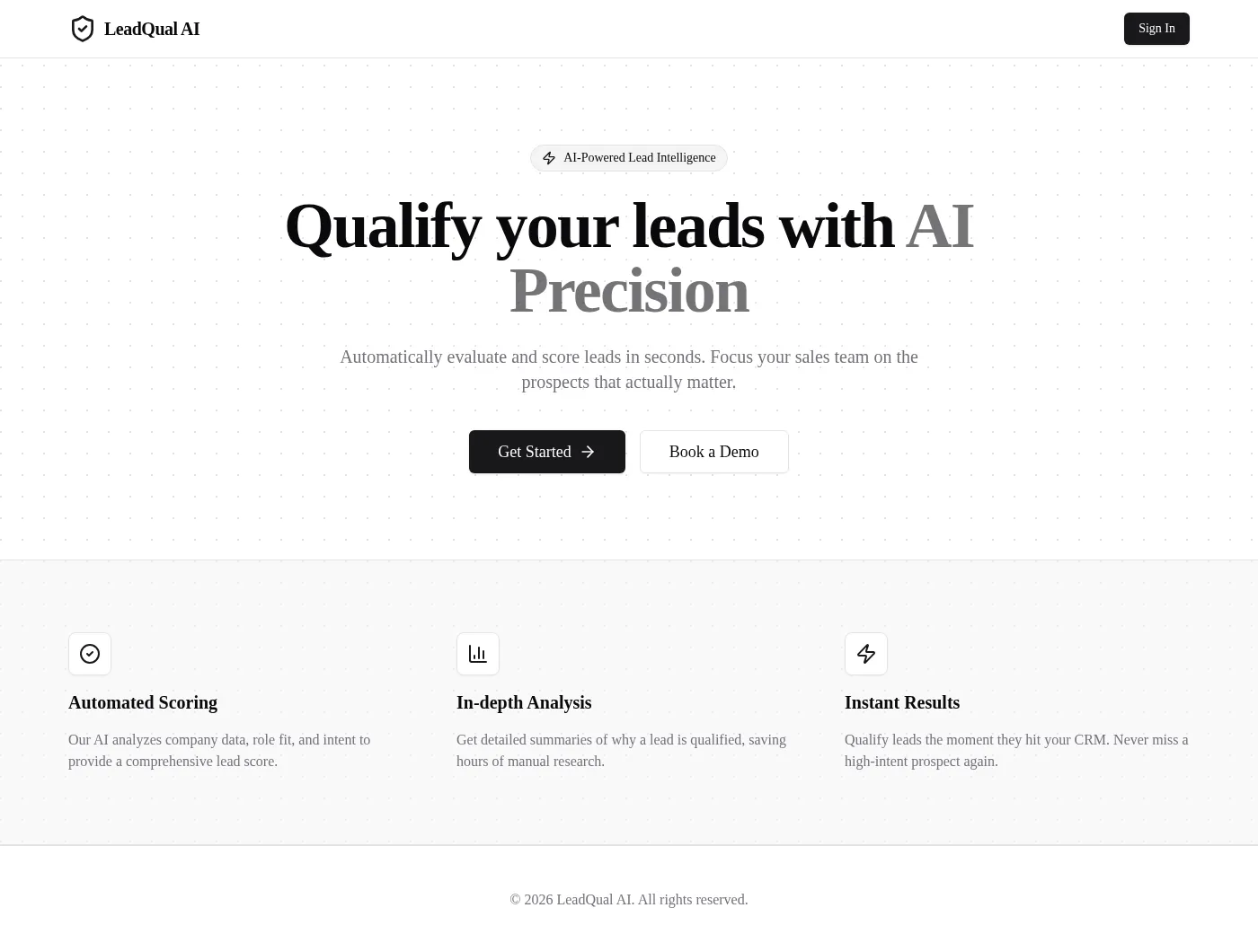 LeadQual AI Tool