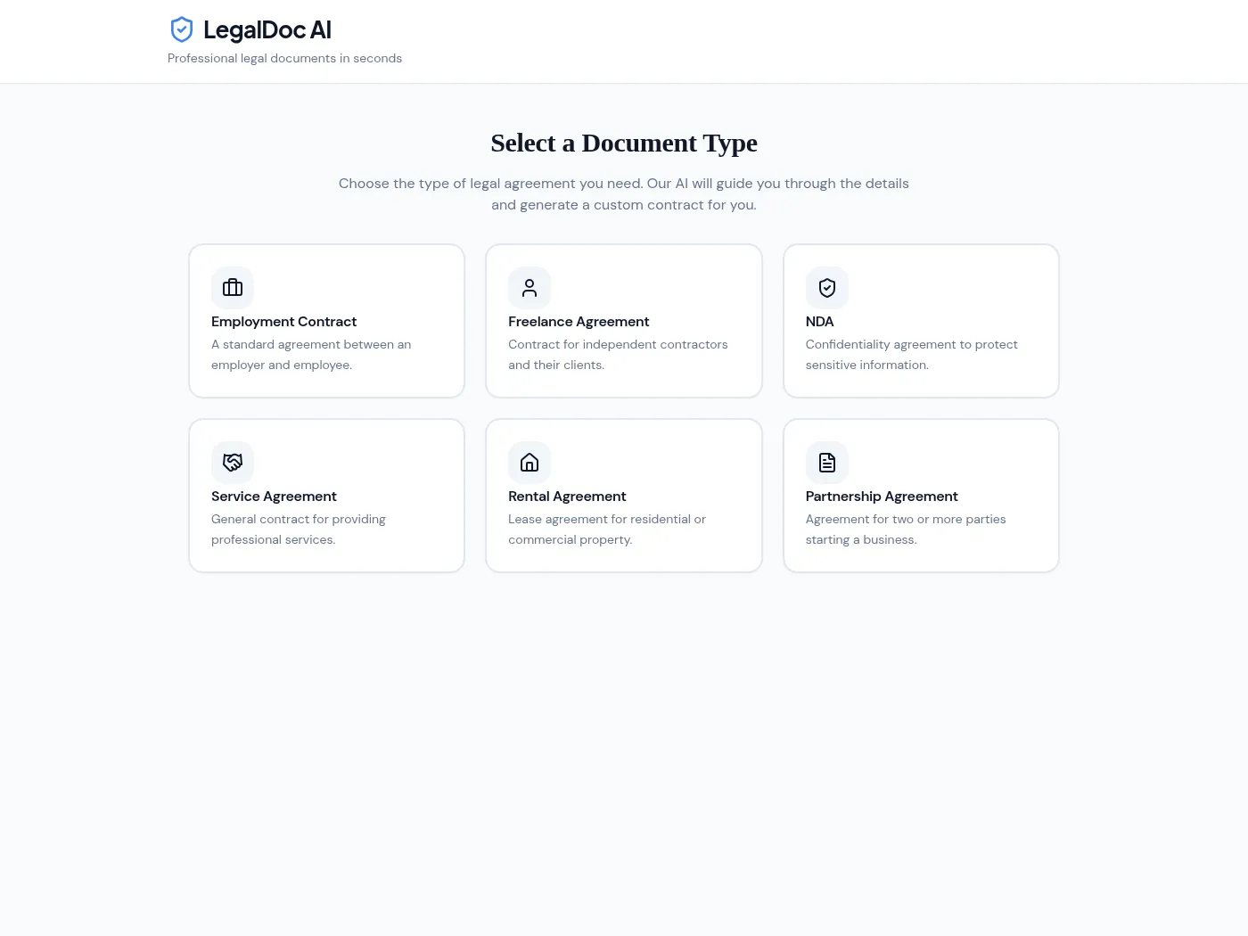 LegalDoc AI Builder