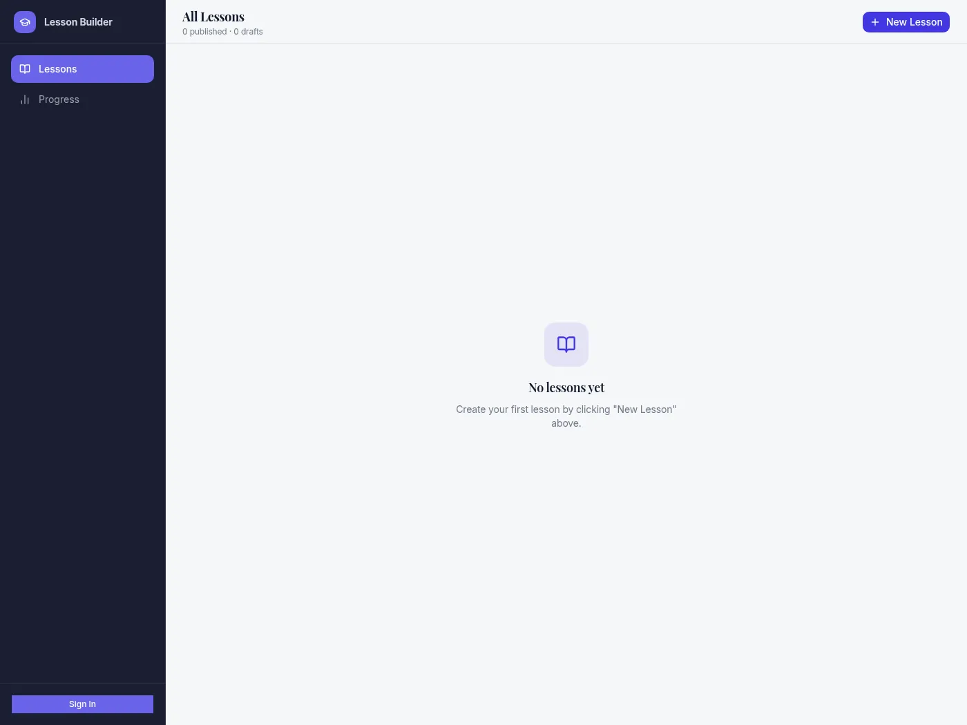 AI Lesson Builder