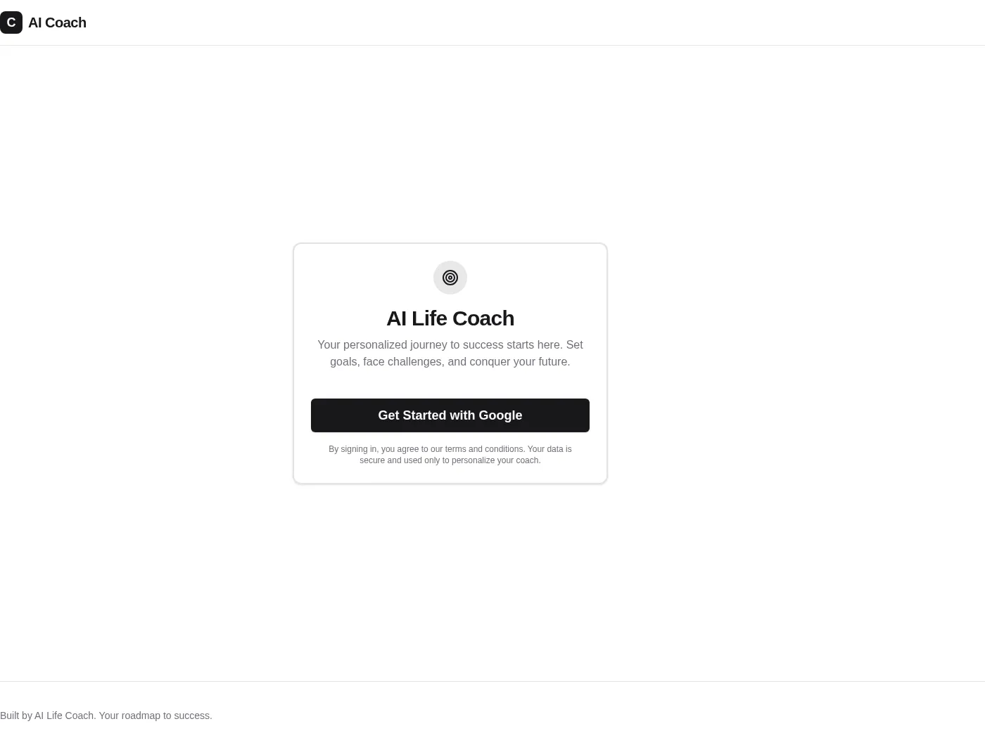 AI Life Coach App