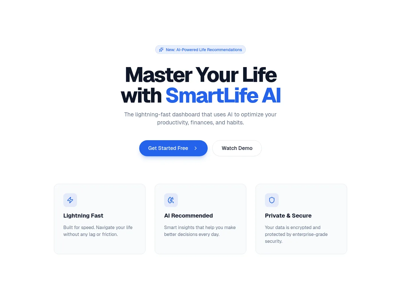 SmartLife Dashboard AI