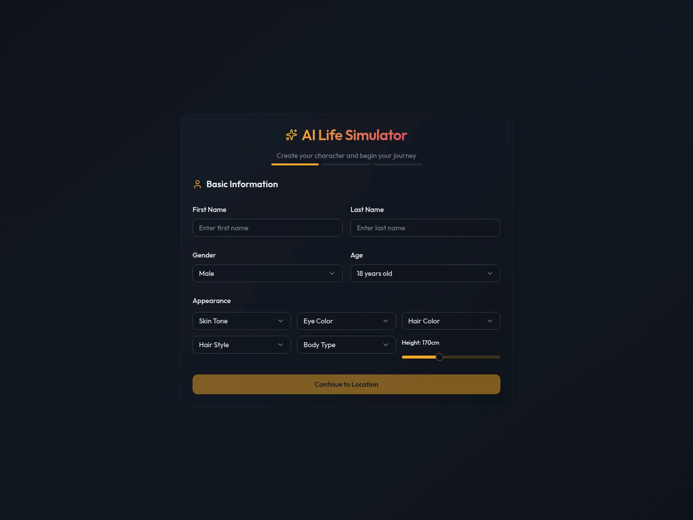 AI Life Simulator Web