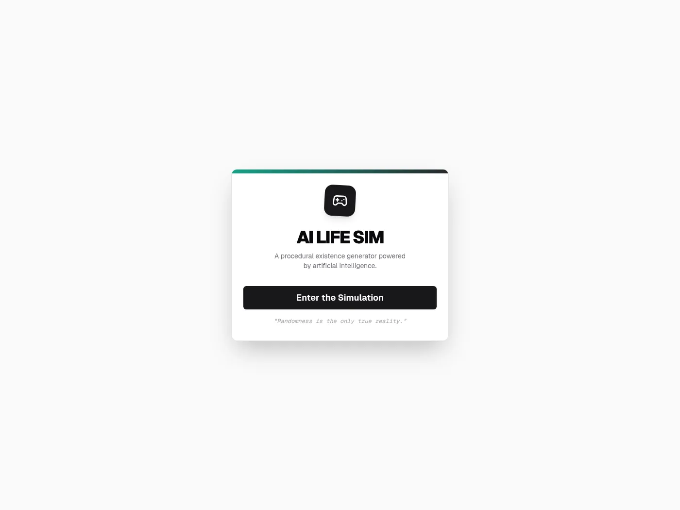 AI Life Simulator