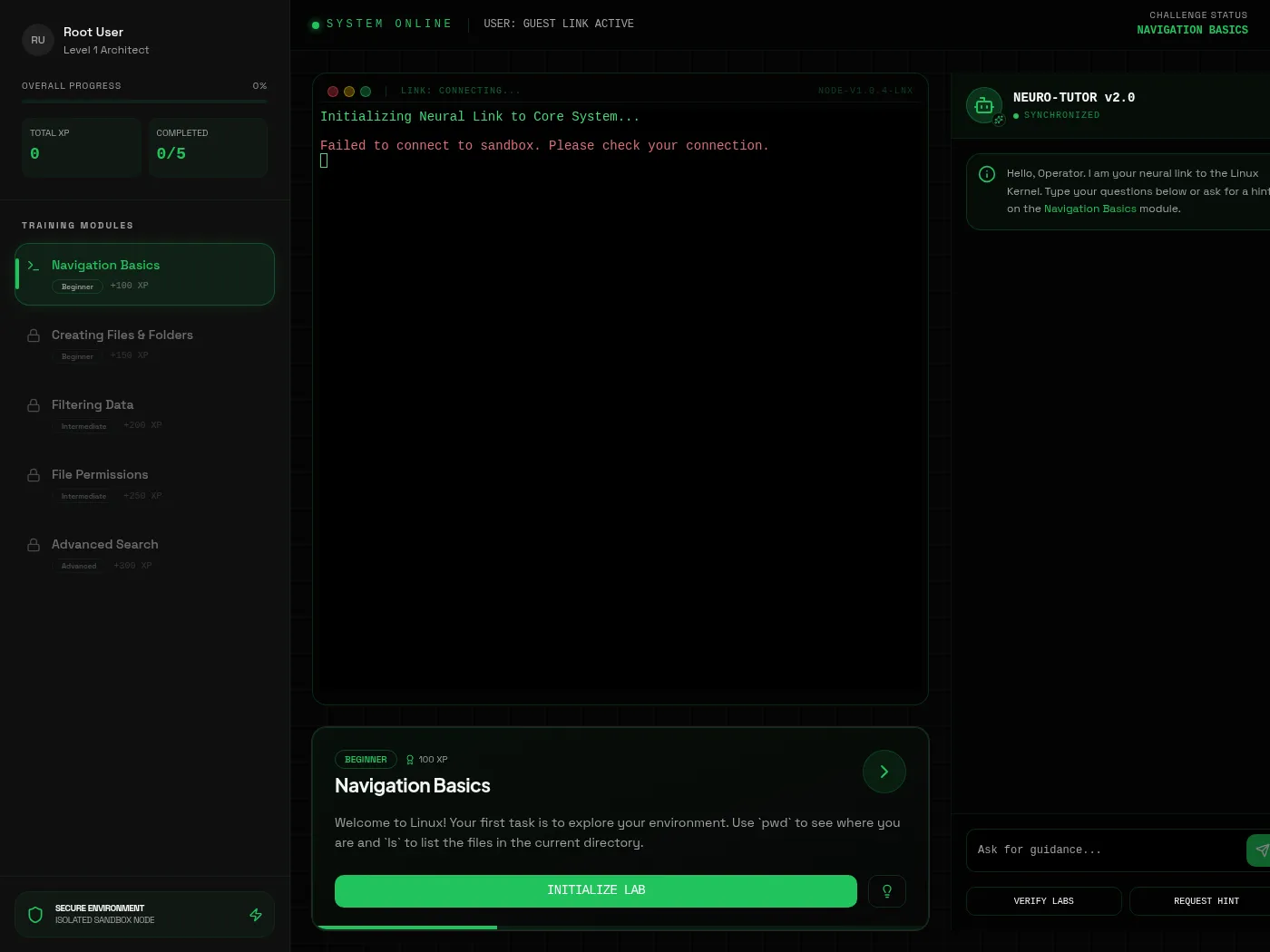 Linux Learner AI