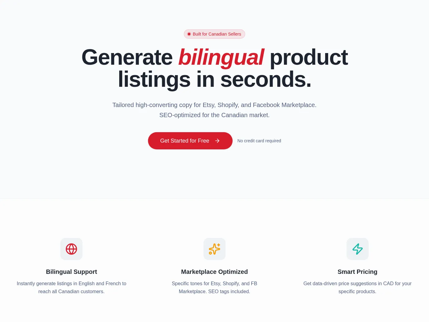 AI Listings for Sellers