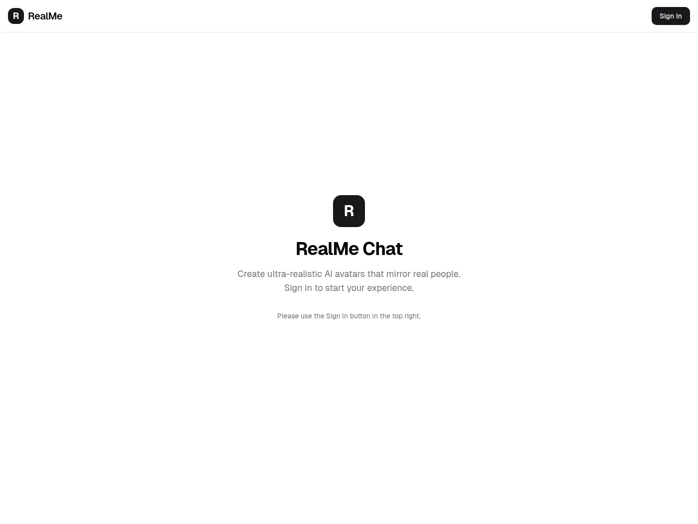 RealMe Live Character Chat
