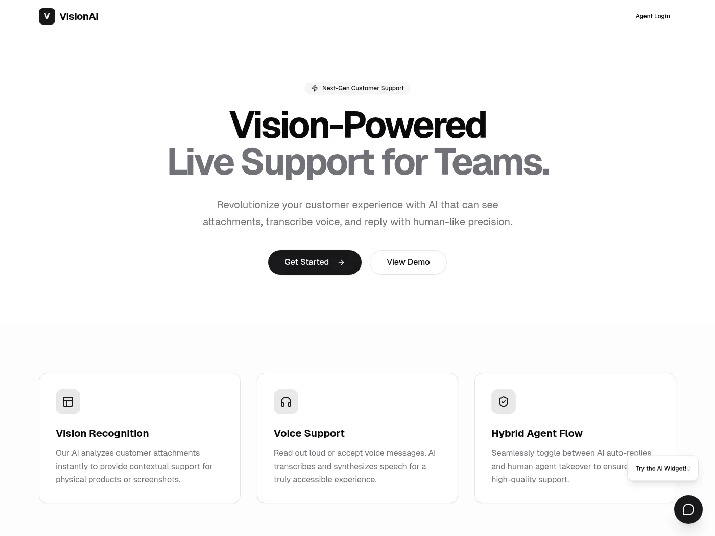 VisionAI LiveChat Suite