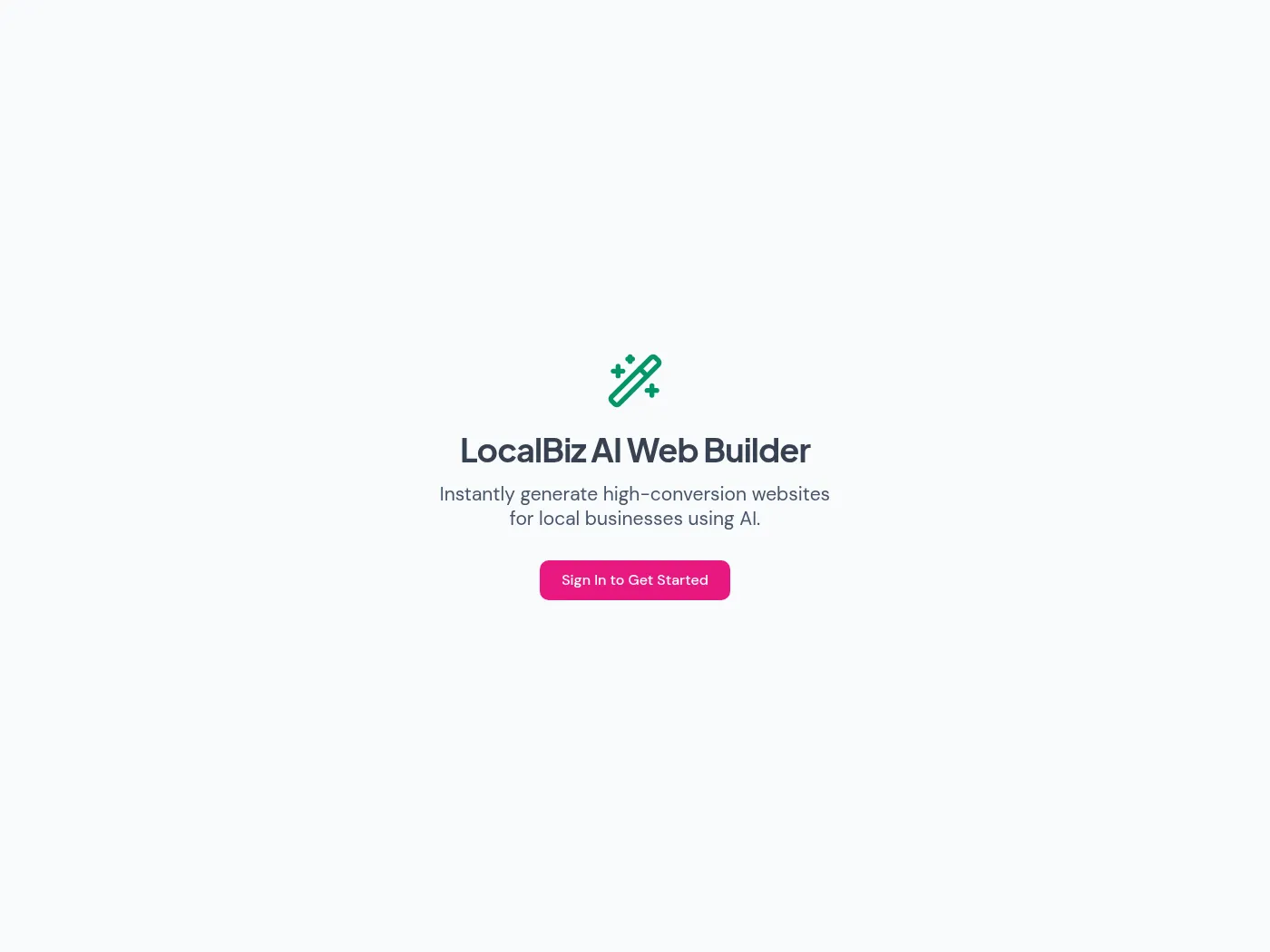 LocalBiz AI Web Builder