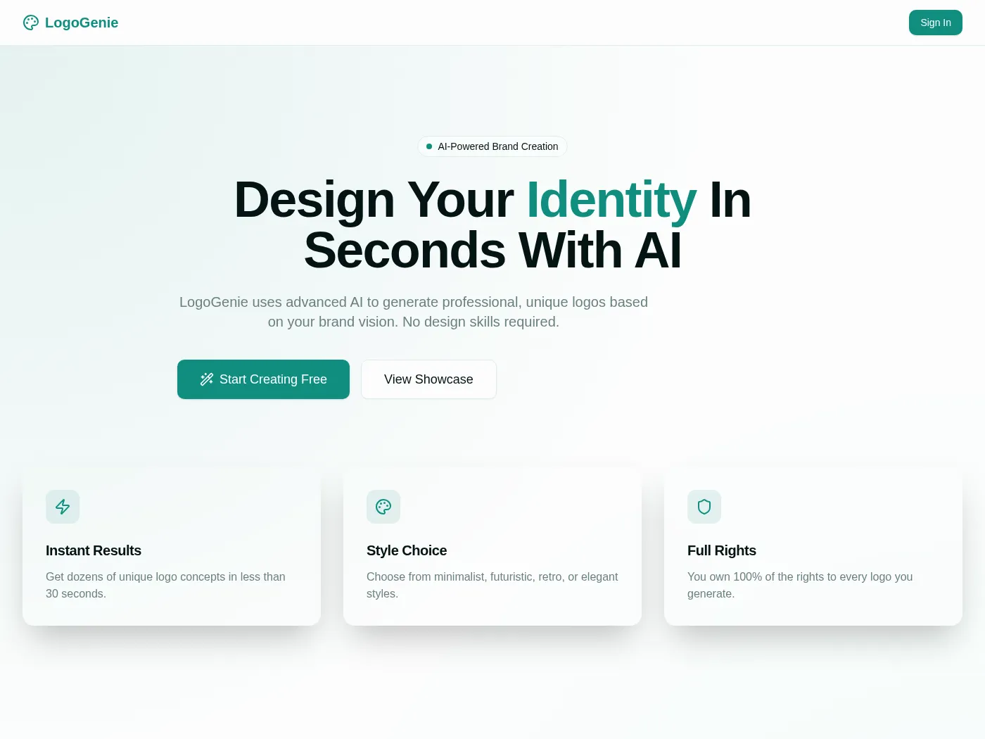 LogoGenie AI Assistant
